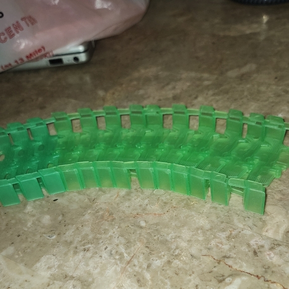 Toys | Green Plastic Interlocking Pieces Toy Track | Poshmark